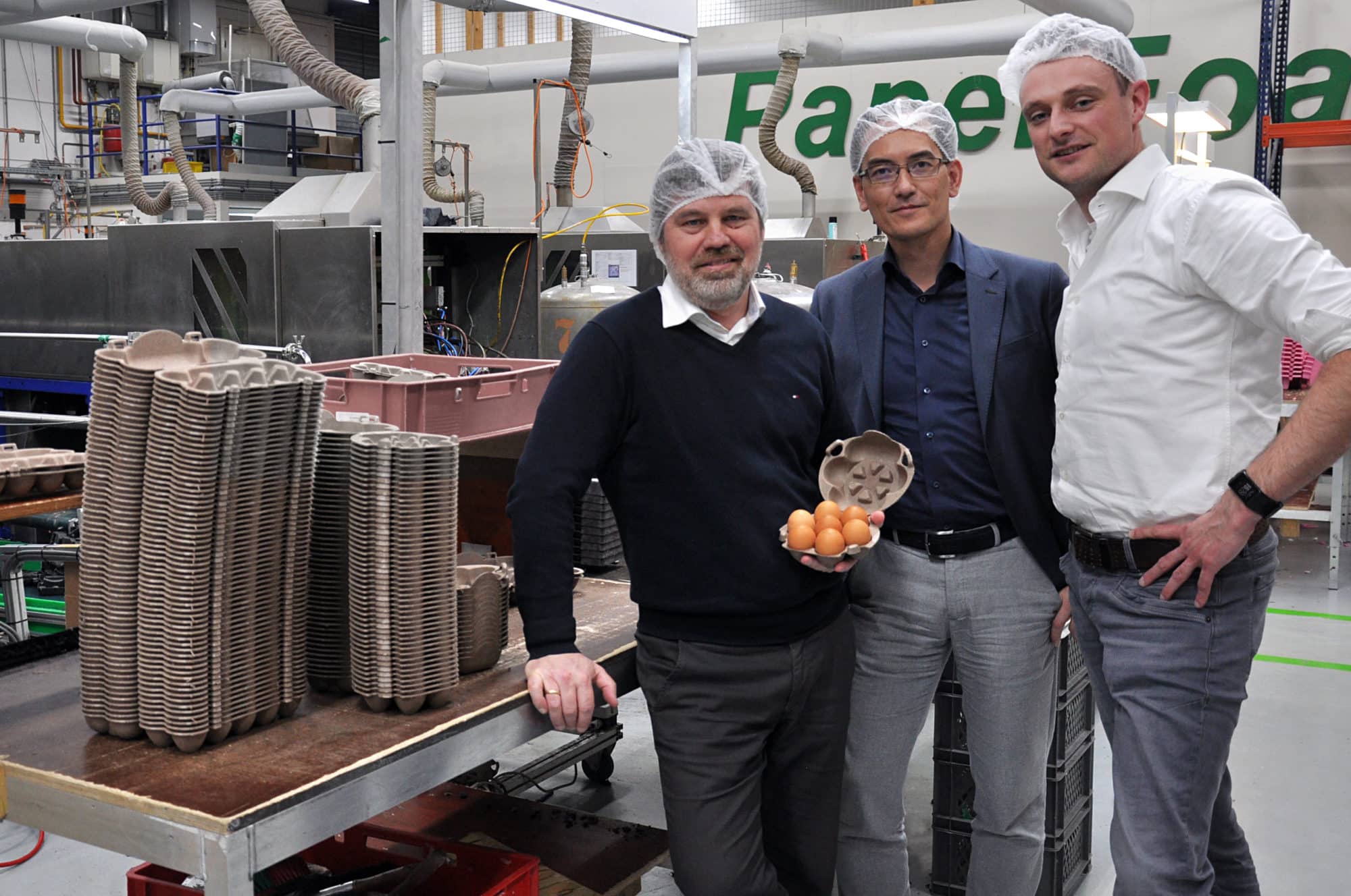 Sustainable egg boxes made from potato starch - Cosun